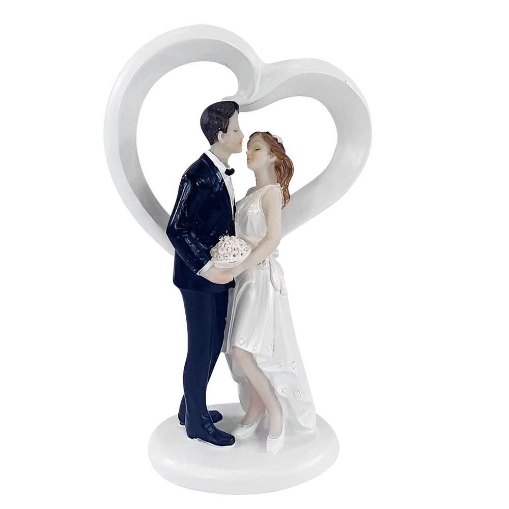 Bride Groom Wedding Cake Resin Statue Home Living ... – Grandado