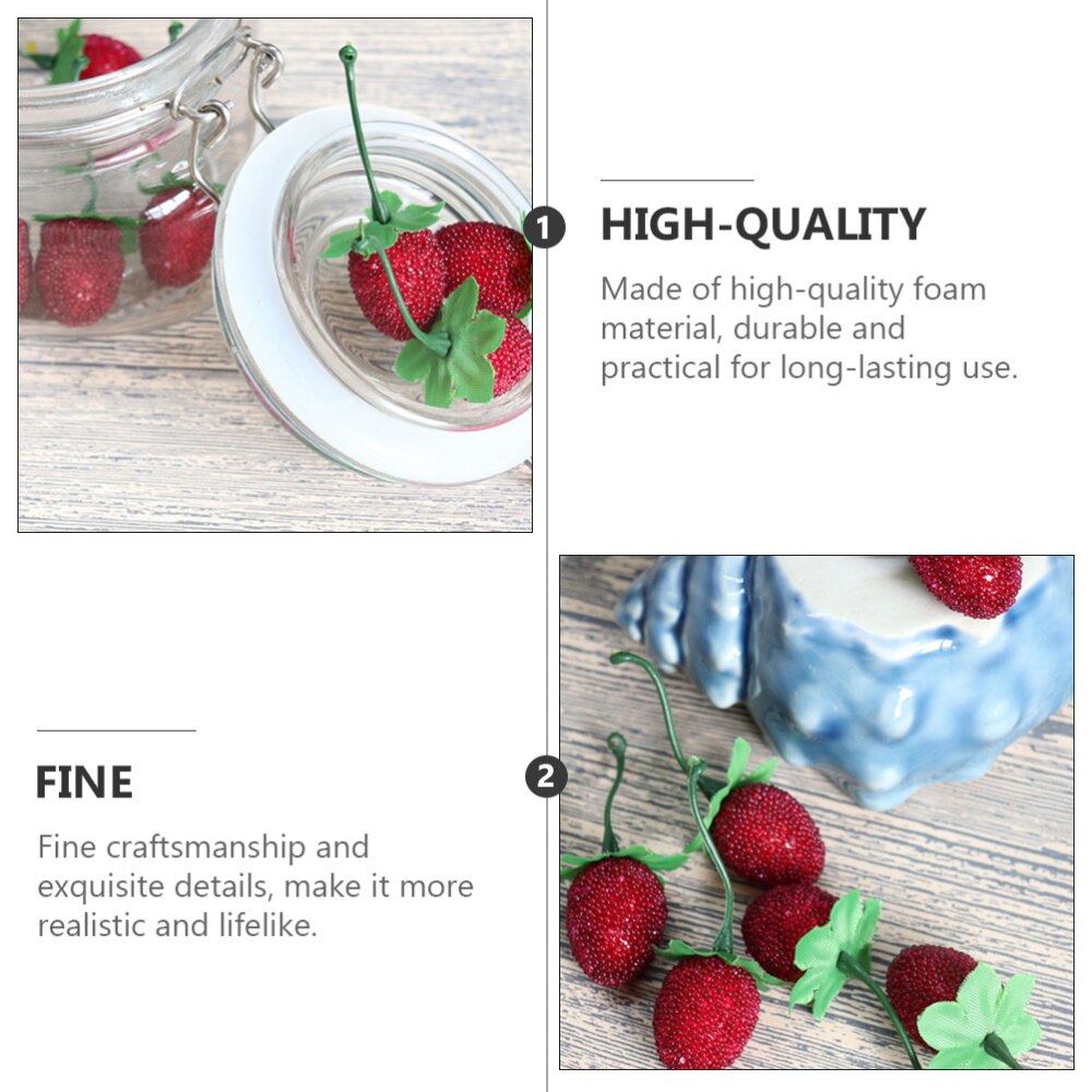 30Pcs Artificial Strawberry Lifelike Fruit Strawbe... – Grandado