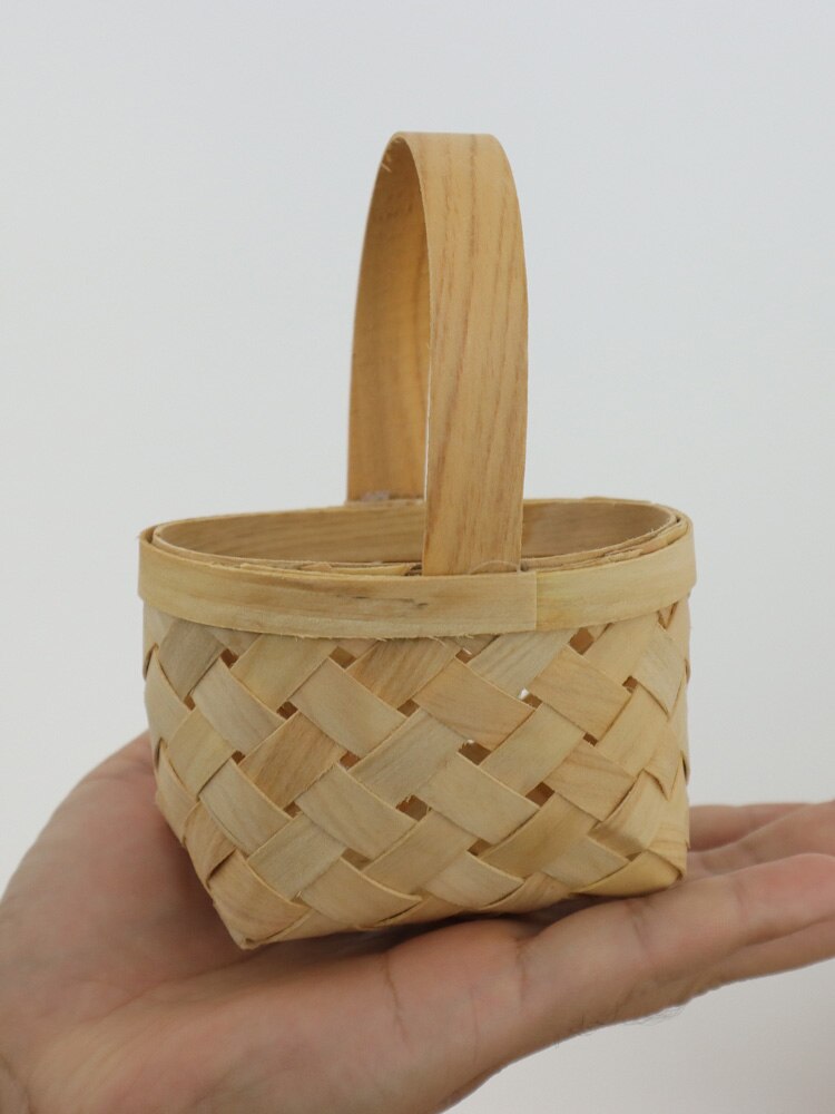 hand-woven basket square mini woven boxes Christm... – Grandado