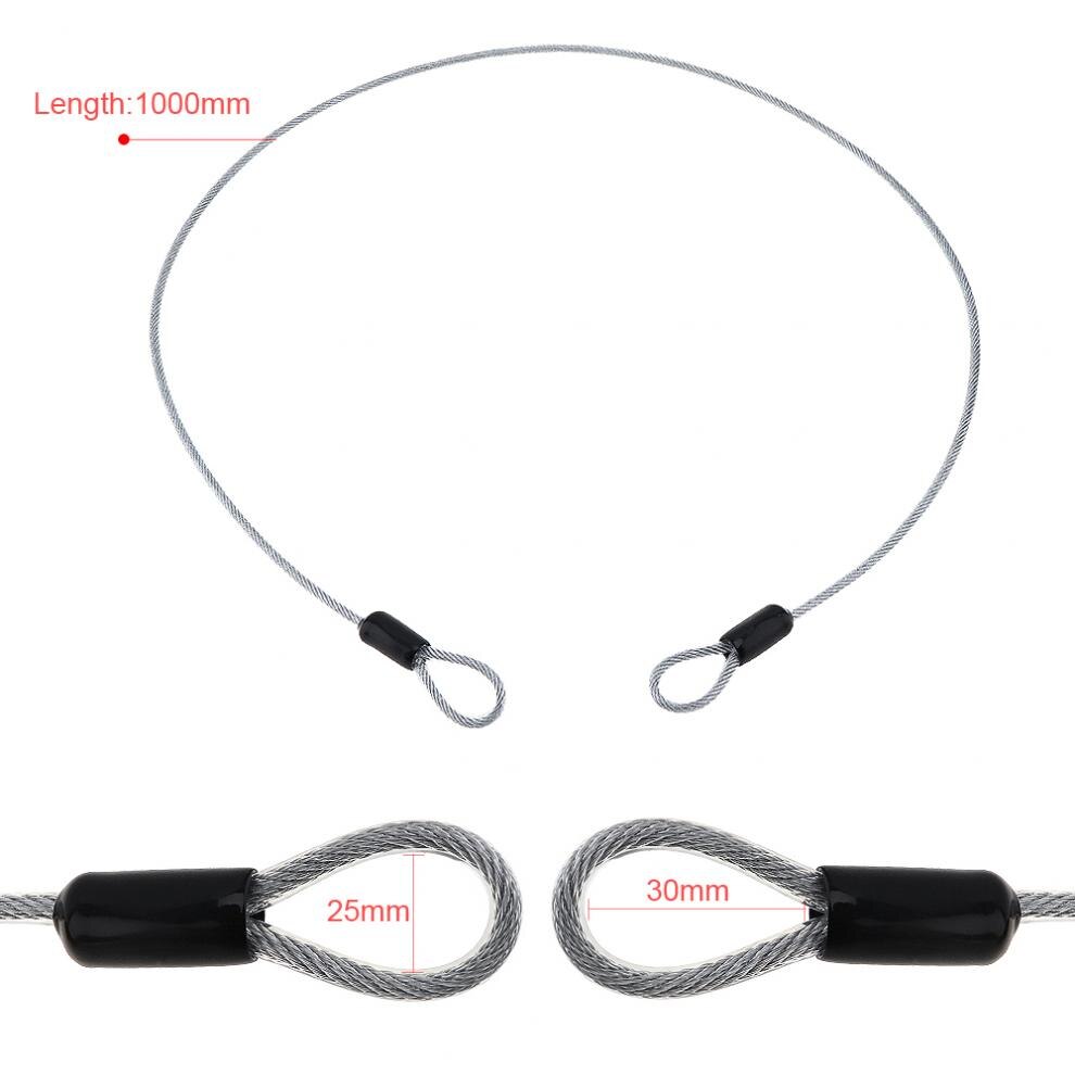 100cm Durable Stainless Steel Bike Lock Wire Rope ... – Grandado