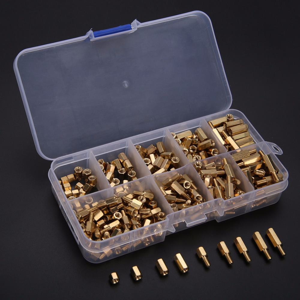 300pcs / m3 brass bracket thread 4-12mm brass hexa... – Grandado
