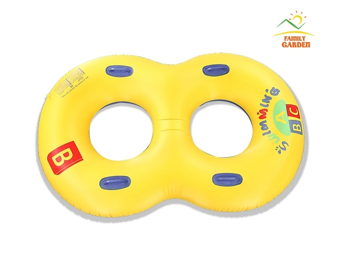 Inflatable Two People Lovers Couples Swimming Ring... – Grandado
