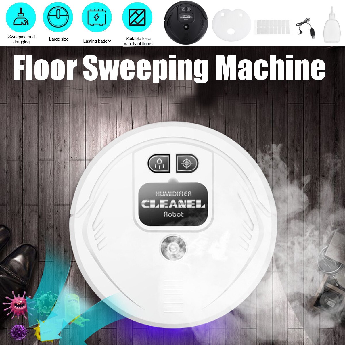 Volautomatische Multifunctionele Smart Robot Clean... – Vicedeal