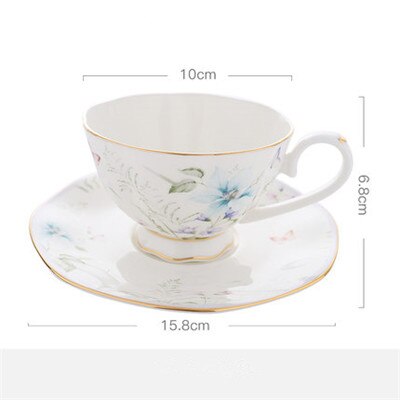 Ceramic Coffee Cups With Tray & Spoon Breakfast Mi... – Grandado