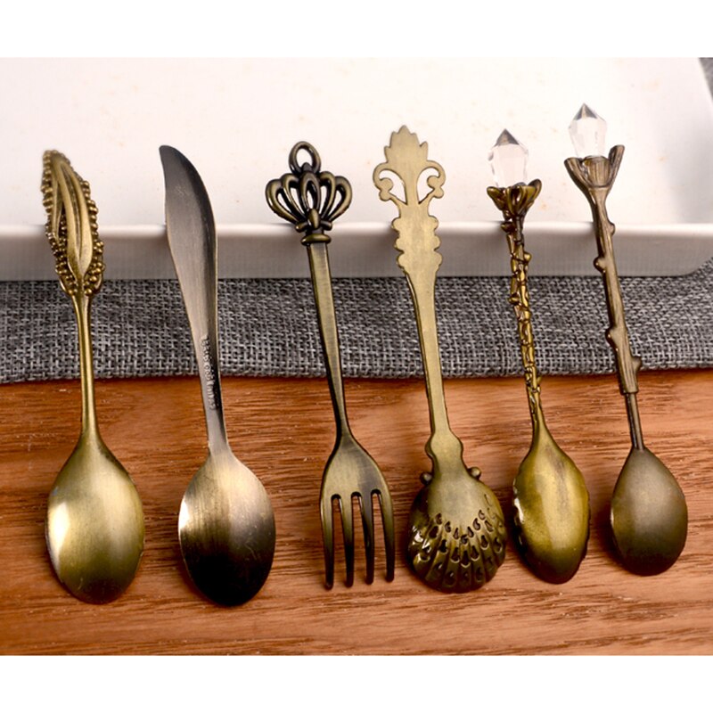 Retro European-Style Palaces Tableware 6 Sets Dess... – Grandado