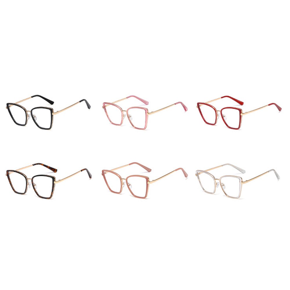 Kiekeboe Dames Bril Cat Eye Half Metalen Zwarte Vr... – Grandado