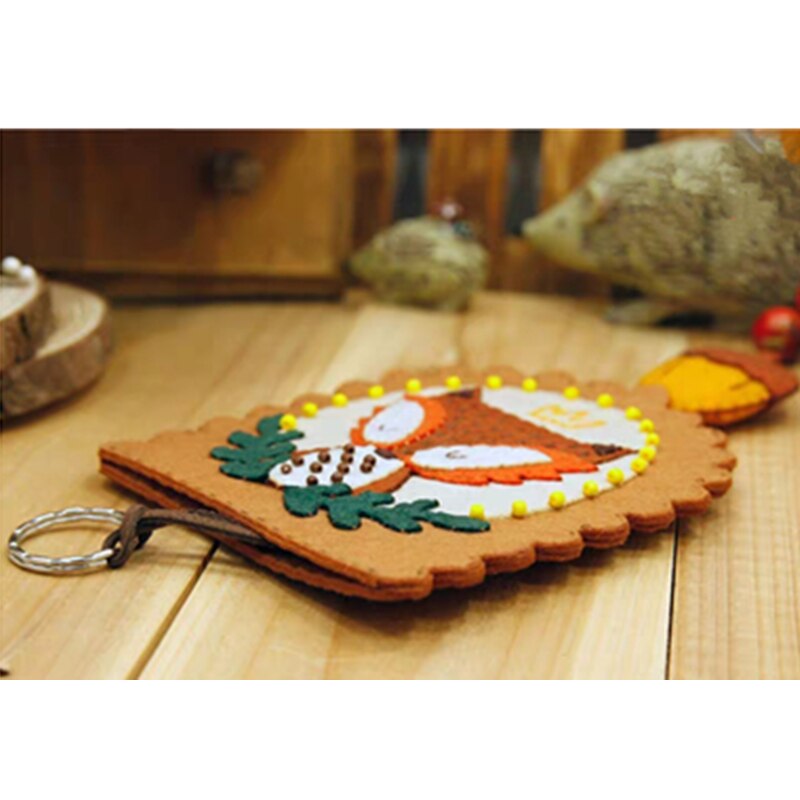 Key Chain Fox Felt Toy Craft Sets Felt Fabric Hand... – Grandado