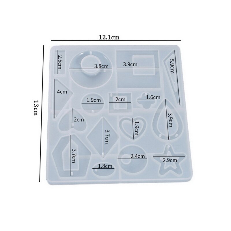 Crystal Epoxy Hars Uv Lijm Mold Silicone Oorbel Ha... – Grandado