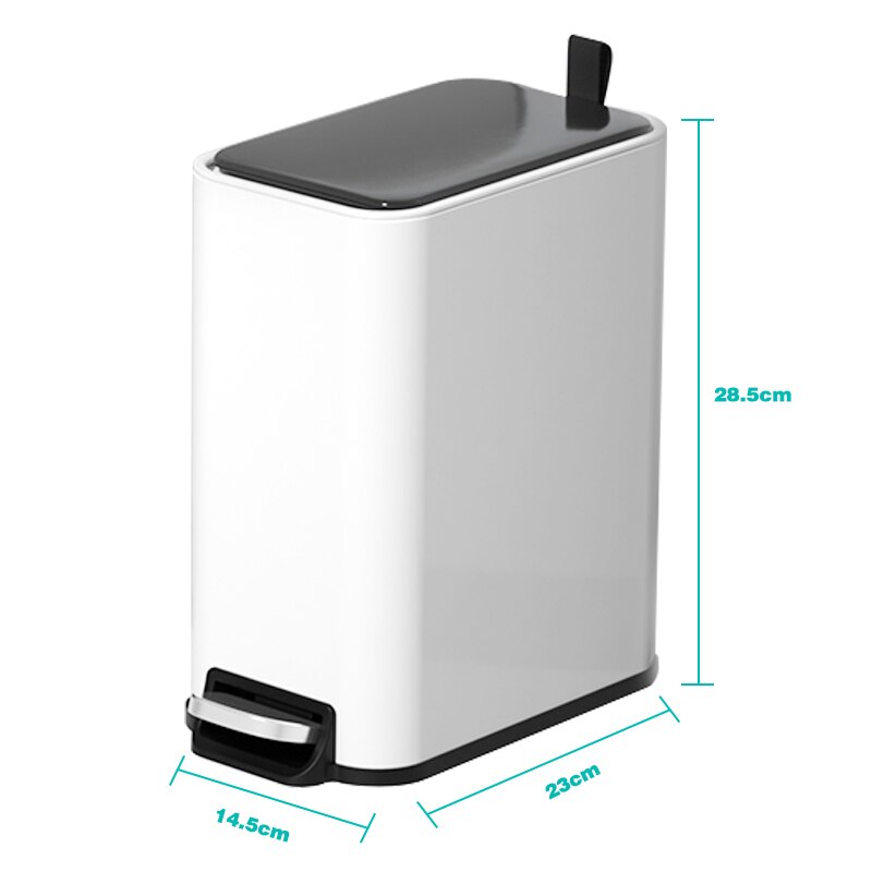 5L Light Luxury Pedal Trash Bin Kitchen Toilet Roo... – Grandado