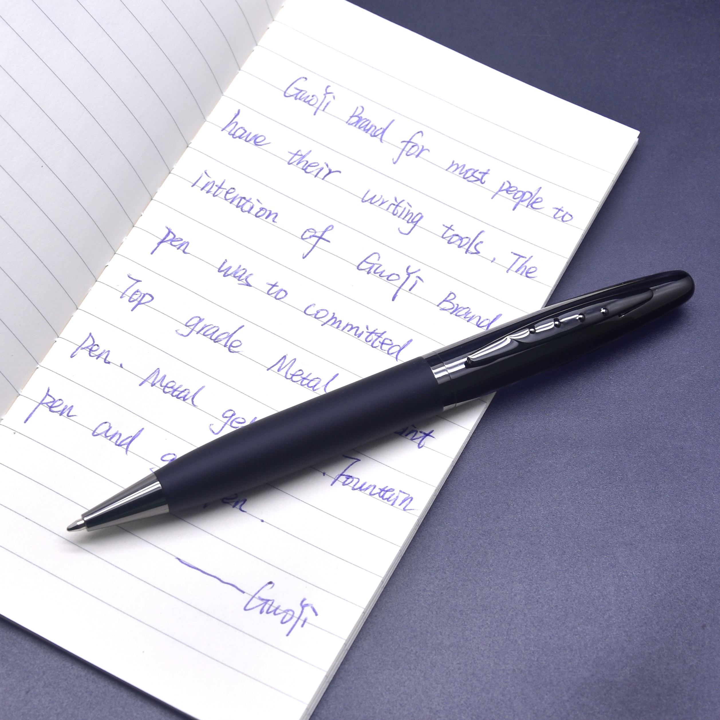 Guoyi C015 creatieve leer metalen shell balpen kan... – Grandado