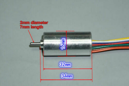 Mini 16mm*32mm BLDC Brushless Motor DC 12V 8200RPM... – Grandado