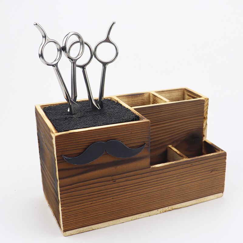 Wooden hairdressing tool storage box barbershop su... – Grandado