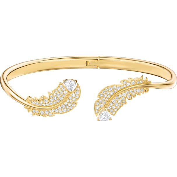 Originale gylden fjer glamour diy armbånd smykker ... – Vicedeal