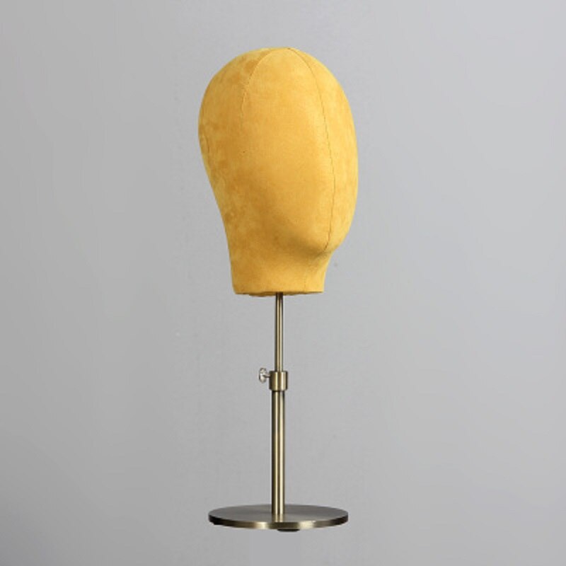 Female Yellow Fabric Covered Mannequin Head With M... – Vicedeal