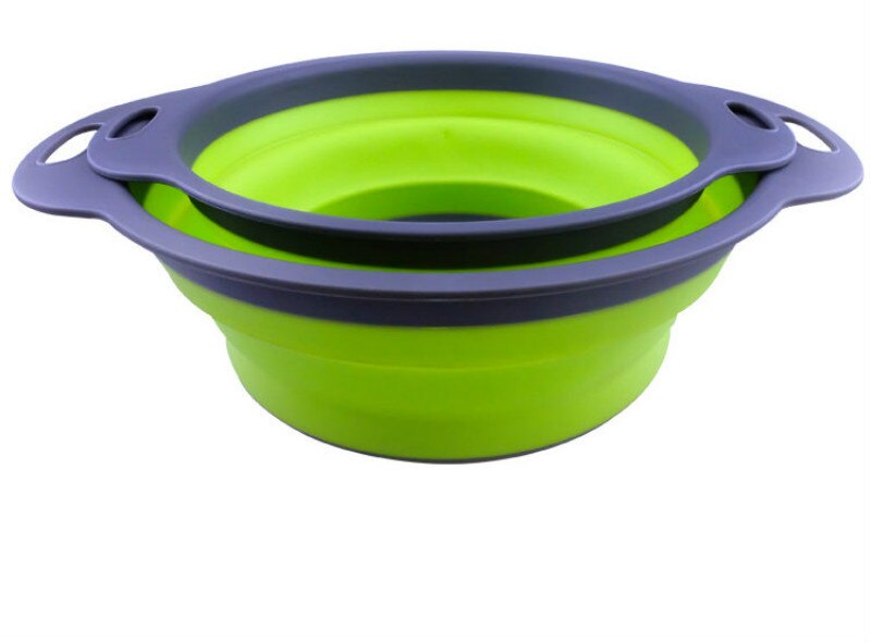 2 Pieces Collapsible Colanders Set Silicone Kitche... – Grandado
