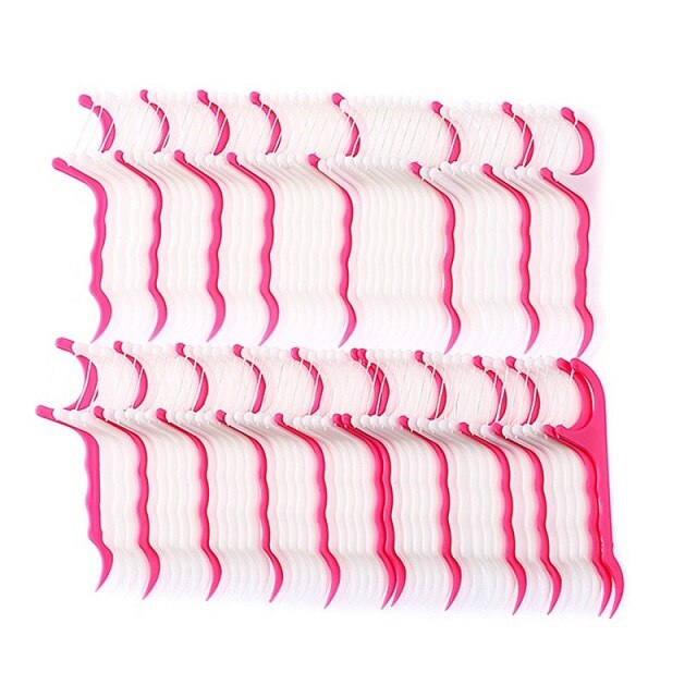 50/100pcs Disposable Dental Floss Flosser Picks In... – Vicedeal