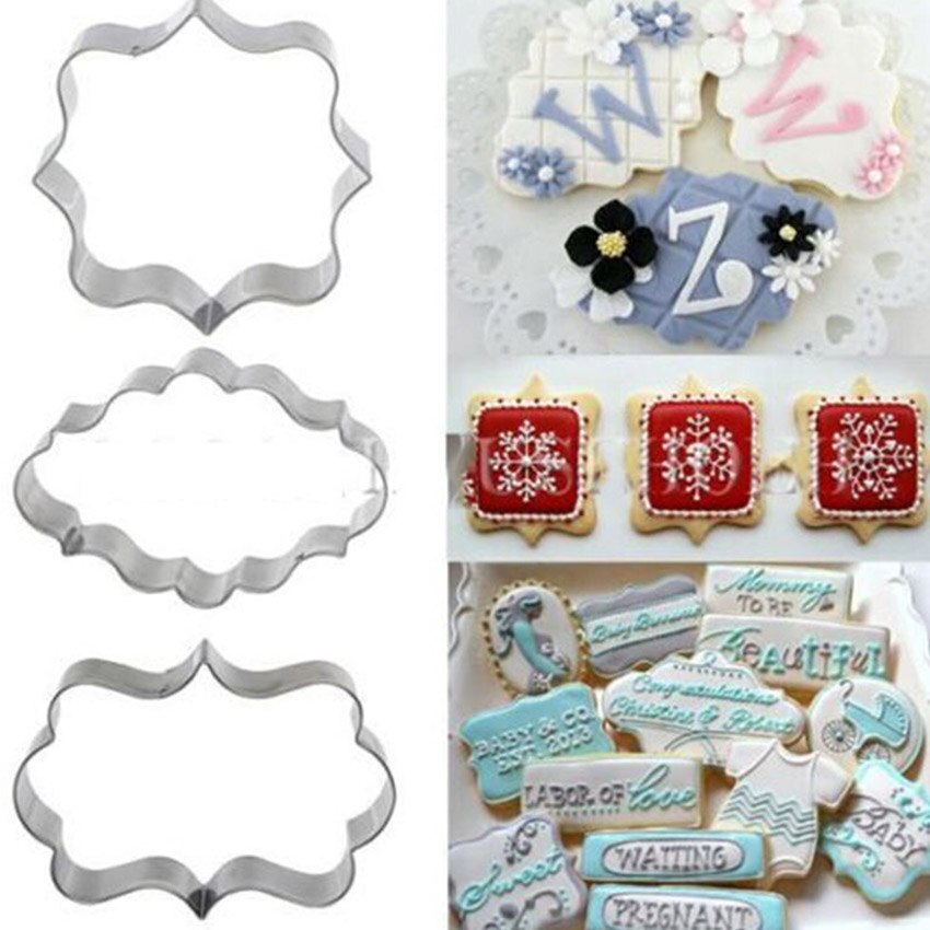 3Pcs/set DIY Oval Square Rectangle Cookies Pastry ... – Grandado