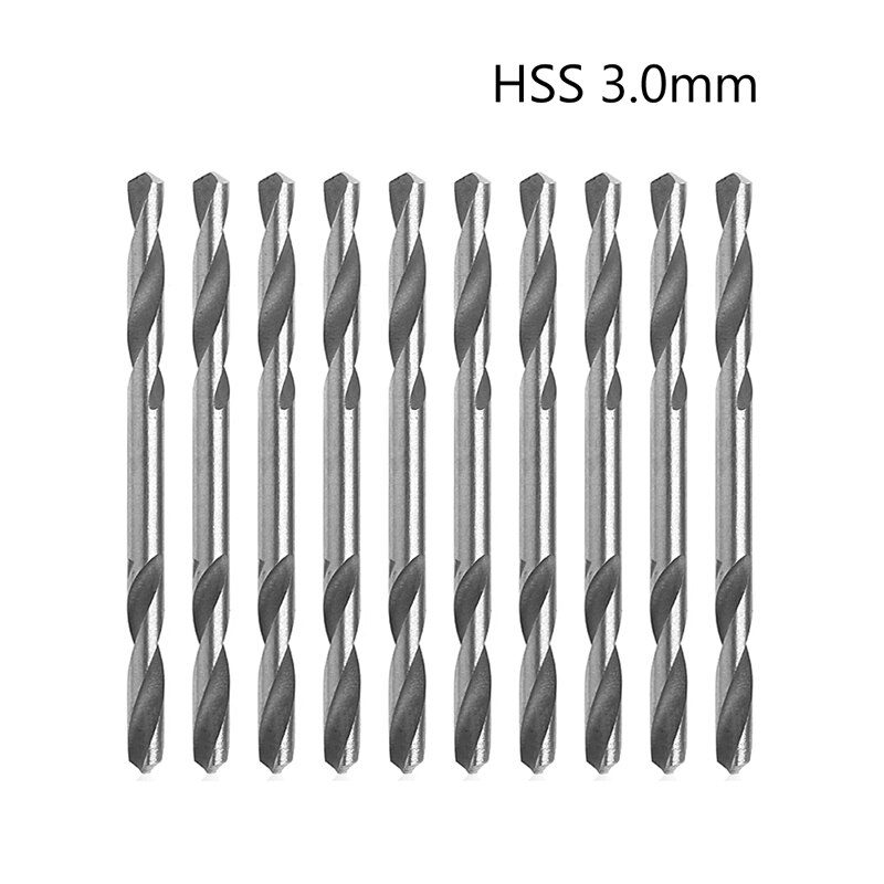 10Pcs 3mm HSS Double Ended Spiral Torsion Drill To... – Grandado