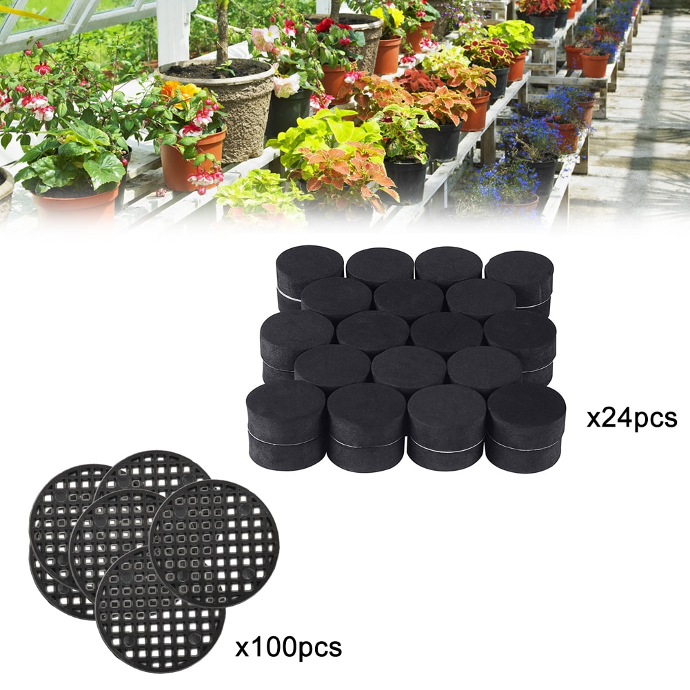 100pcs Natural Rubber Flower Pot Mat and Flower Po... – Grandado