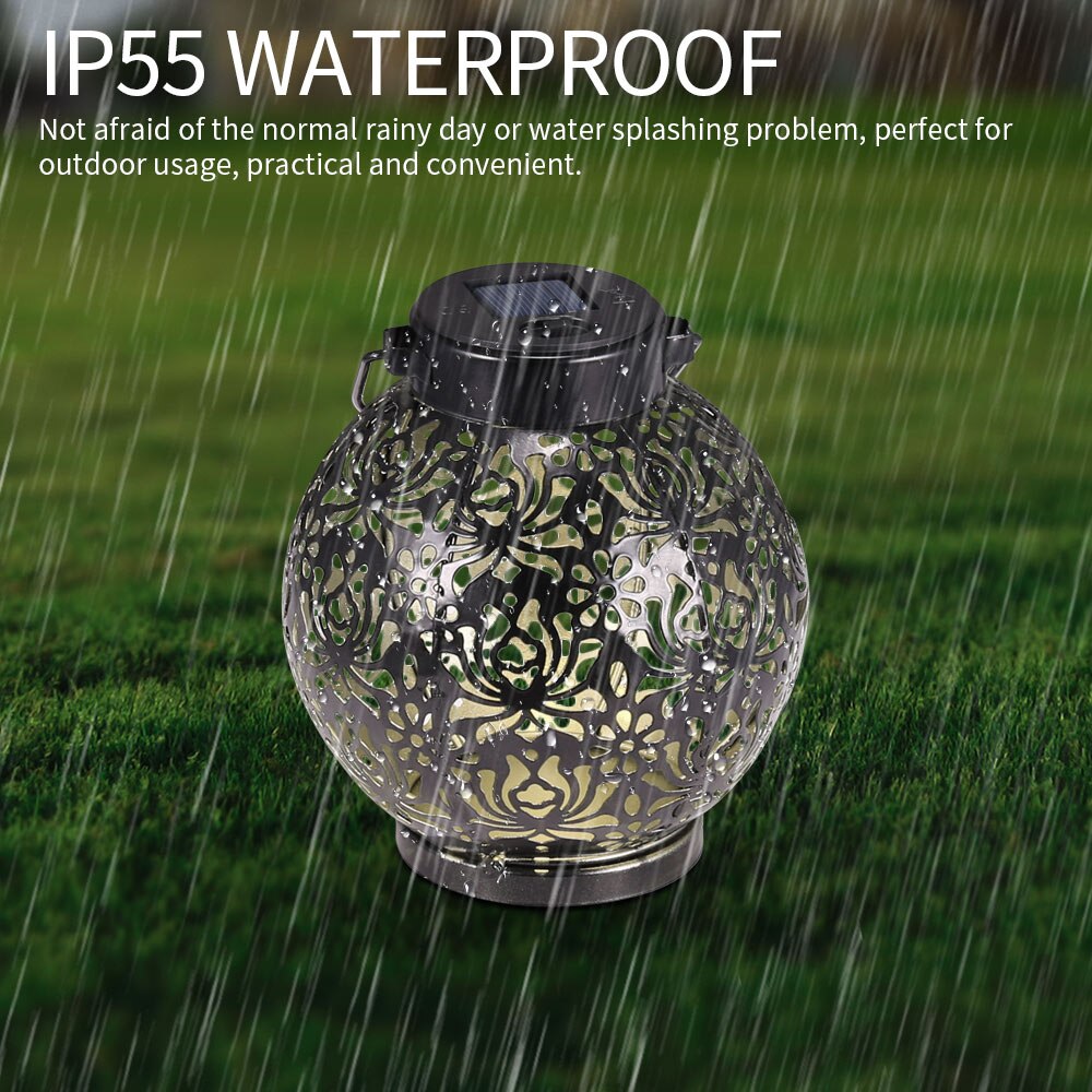 Retro Solar Lamp Solar Lantaarns Waterdicht Tuin L... – Grandado