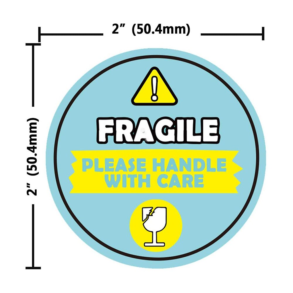 500 Pcs Fragile Or Bend Stickers Please Handle Wit... – Grandado