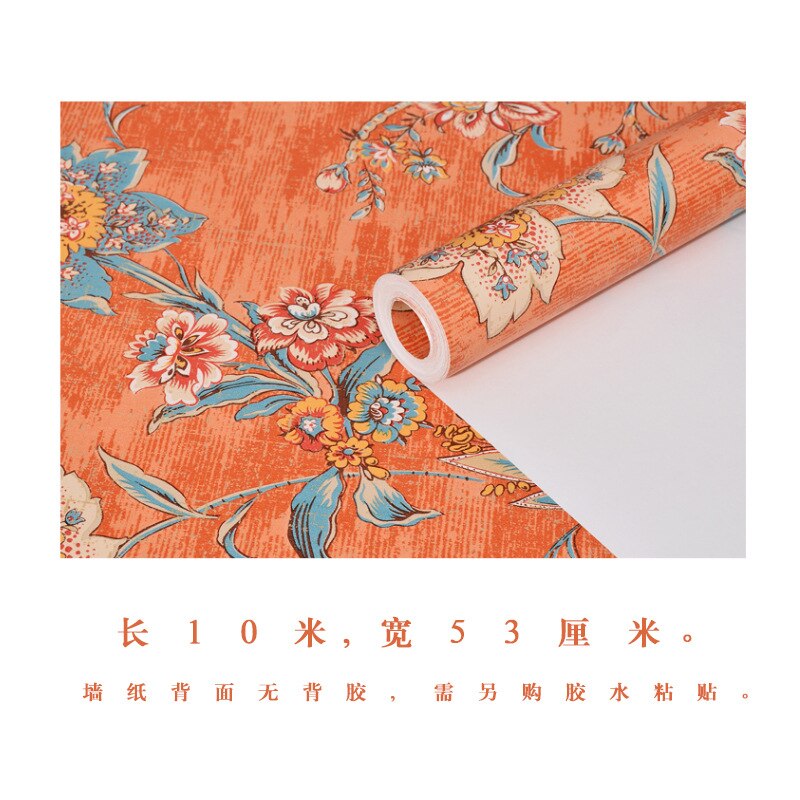 American style country retro pure paper wallpaper ... – Grandado