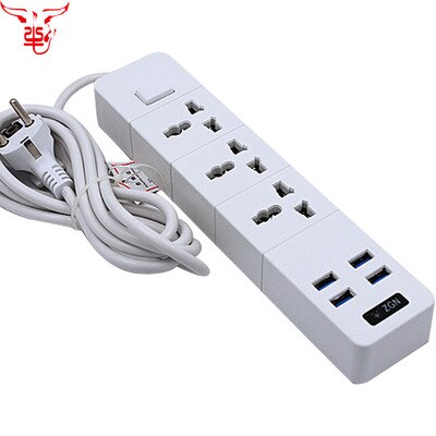 Eu Uk Us Au Plug Power Strip Netwerk Filter 4 Univ... – Vicedeal