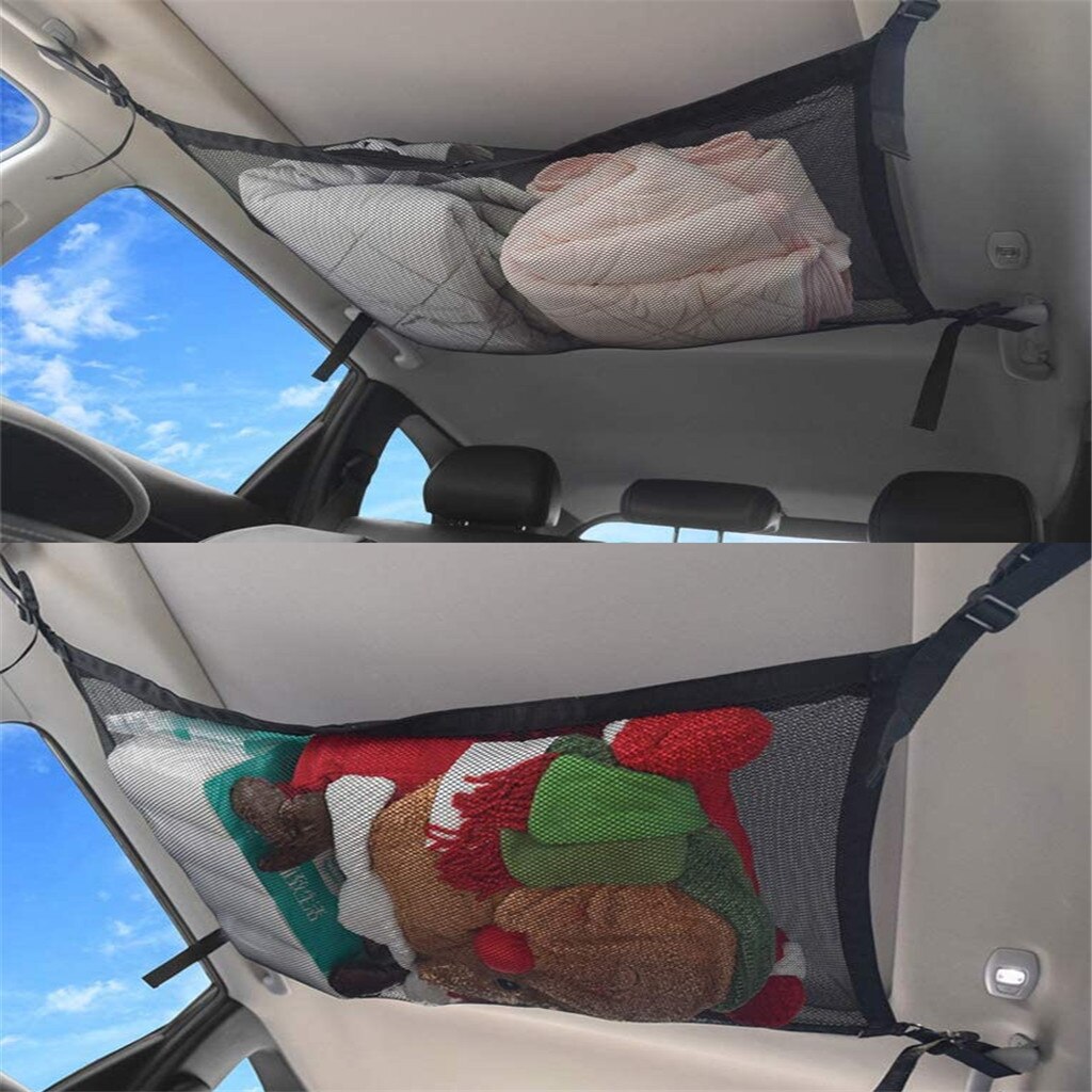 Portable Car Ceiling Storage Net Car Roof Storage ... – Vicedeal