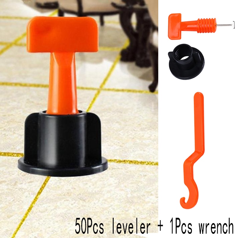 50Pcs Leveler Floor Practical Tools Plastic Flat C... – Vicedeal