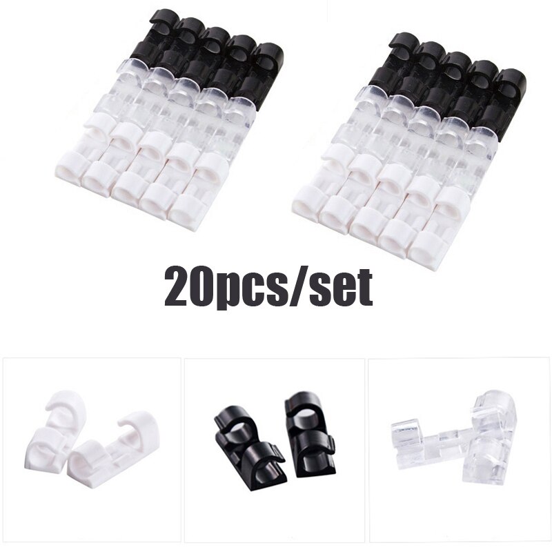20pcs/pack Self-adhesive Wire Organizer Line Cable... – Grandado