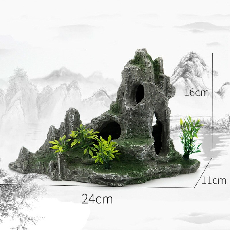 Aquarium Decoration Fish Tank Landscaping Rockery ... – Vicedeal