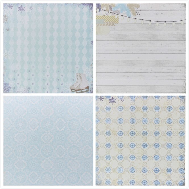 KSCRAFT 12pcs 6" Single-side Printed winter p... – Grandado