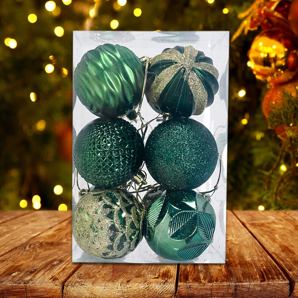 12 st julgran dekorativa bollar fest ornament träd... – Grandado