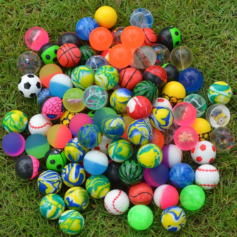 10pcs/lot Funny toy balls mixed Bouncy Ball Solid ... – Vicedeal