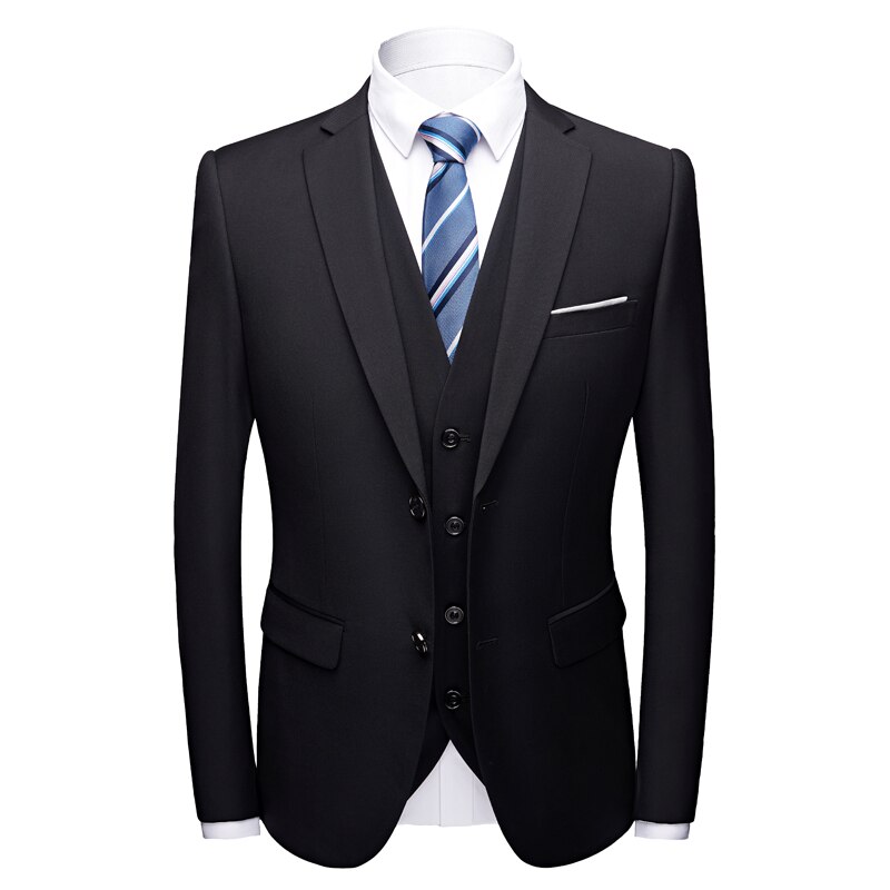 Black men Vest casual office work office vest sing... – Grandado