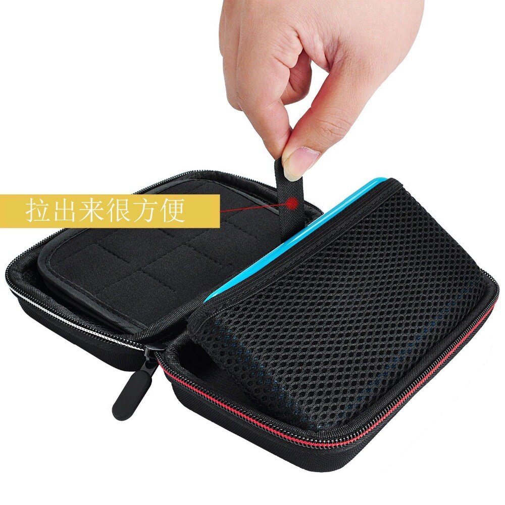 Voor nintendo 2ds ll/xl grote harde tas met draagt... – Vicedeal