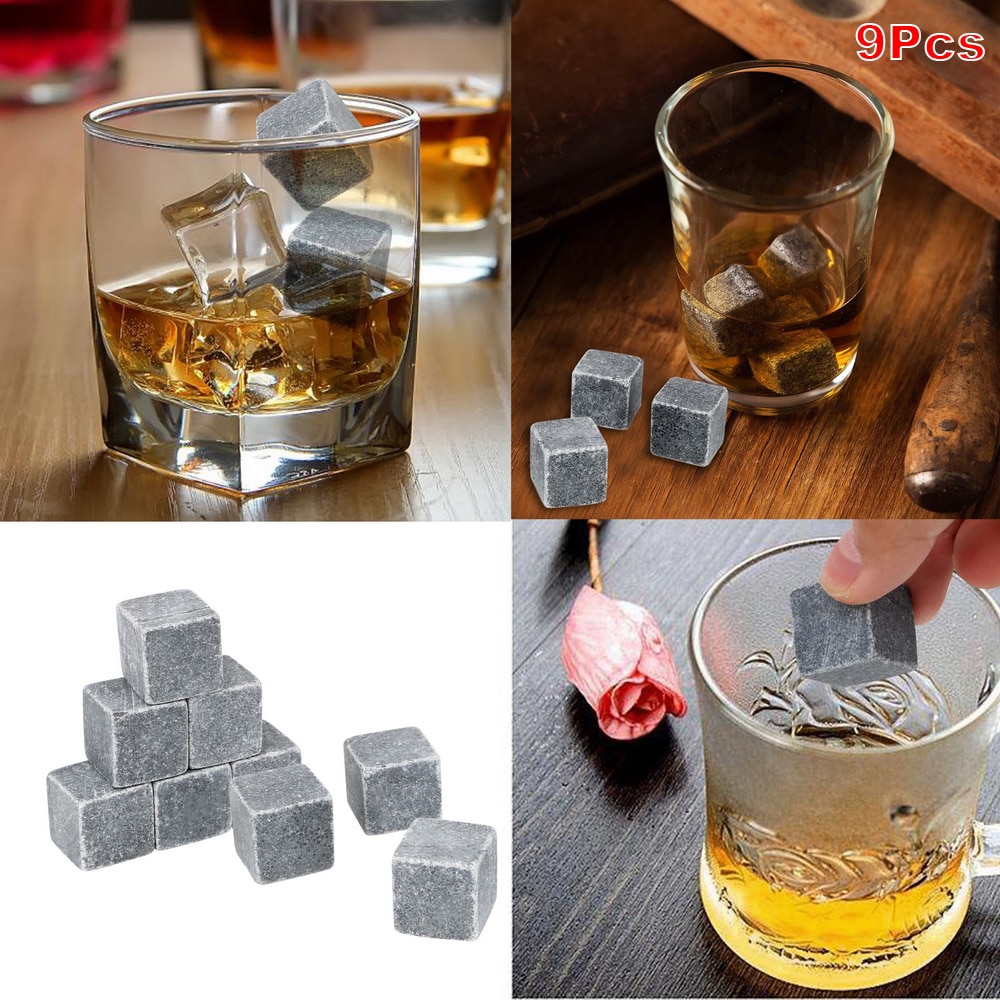Gently Cool Ice Cube Rock Natural Whisky Stones Ro... – Grandado