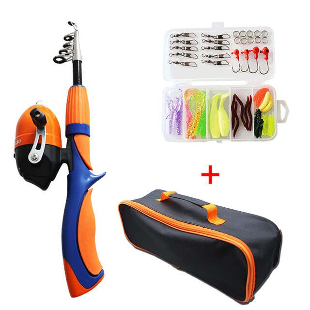 54pcs Kids Fishing Pole with Reel Portable Telesco... – Grandado