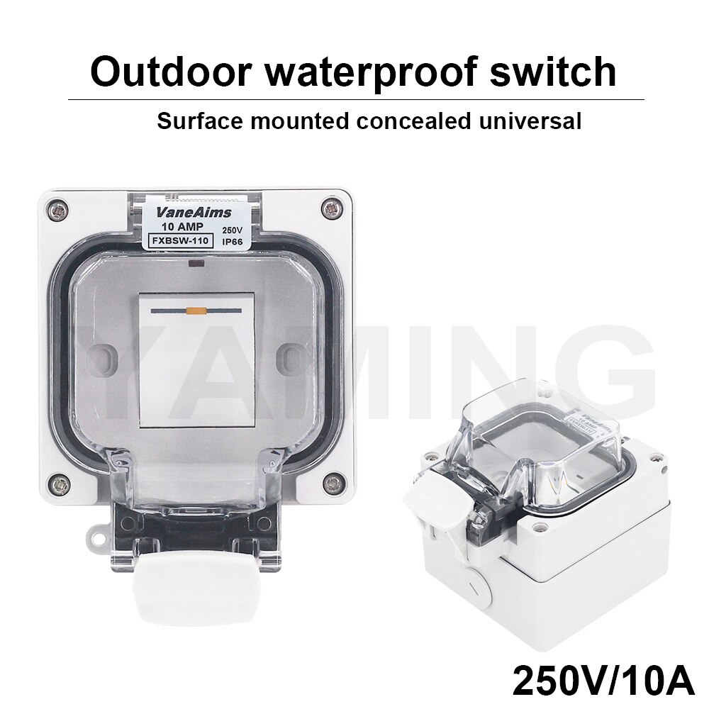 Outdoor Waterproof Wall Switch Type 86 Outdoor Con... – Vicedeal