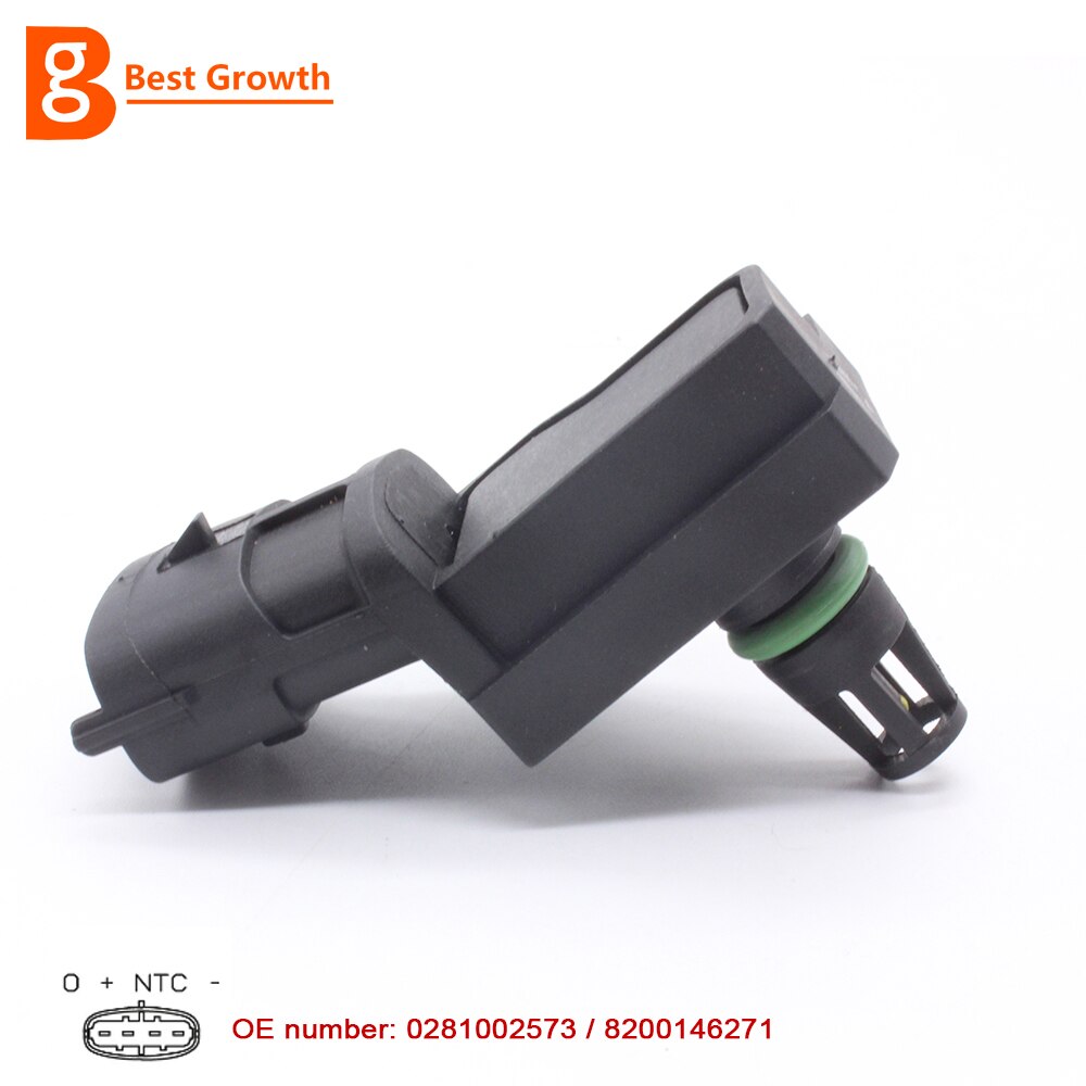 Intake Pressure MAP Sensor 8200194432 -0281002573 ... – Grandado