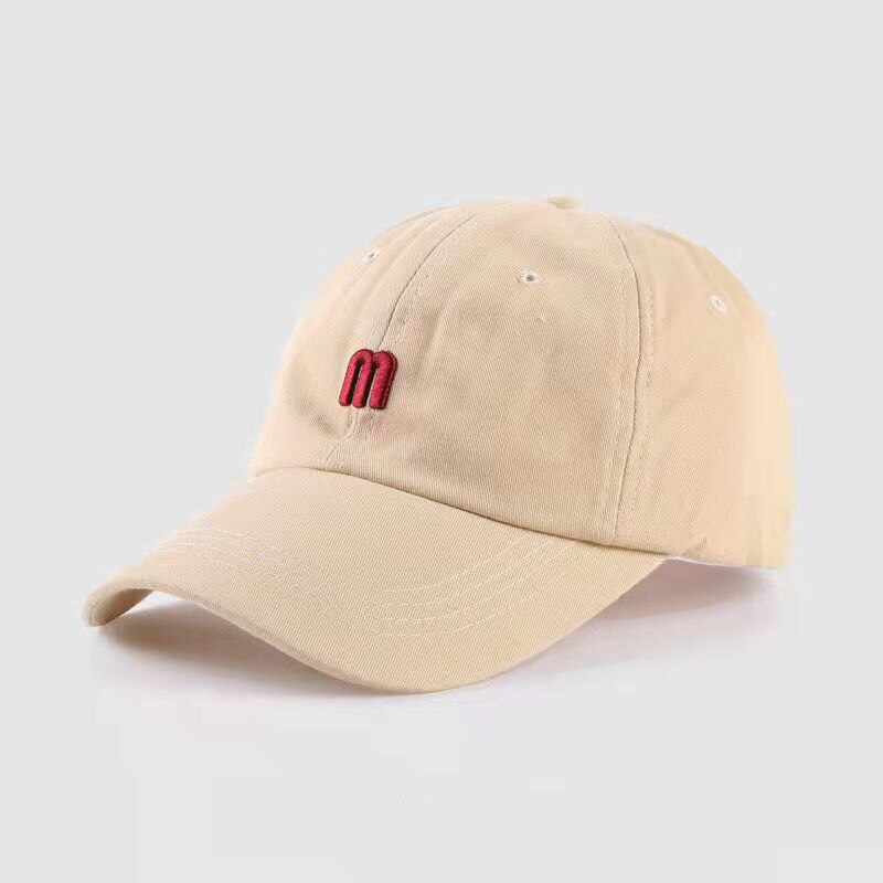 Baseball Cap Solid Color Caps Letters M Casual Hip... – Grandado