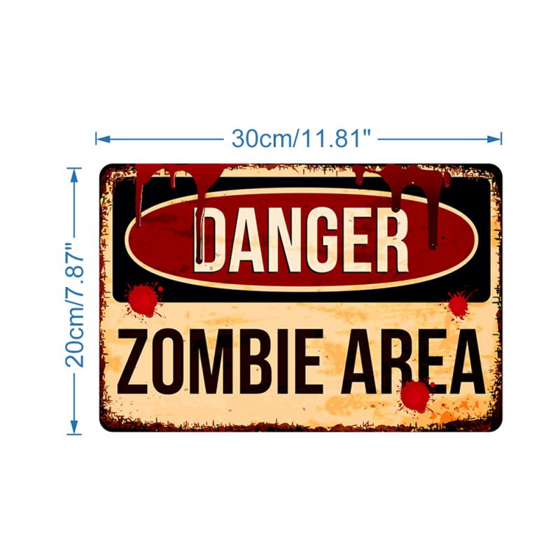 Halloween Bloody Restroom Sign Warning Stickers Se... – Grandado