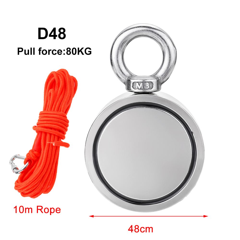 200kg Powerful Round Neodymium Magnet Hook Double ... – Grandado