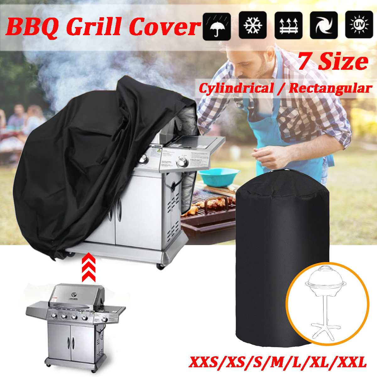 Waterproof BBQ Grill Barbeque Cover Outdoor Rain G... – Vicedeal