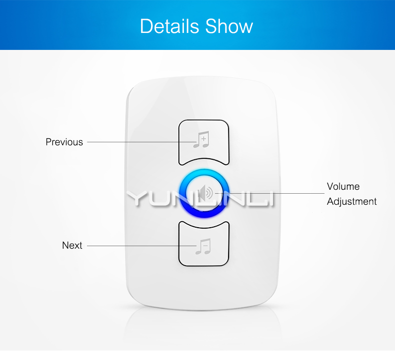 220V Wireless Doorbell Home Self-generation Withou... – Grandado