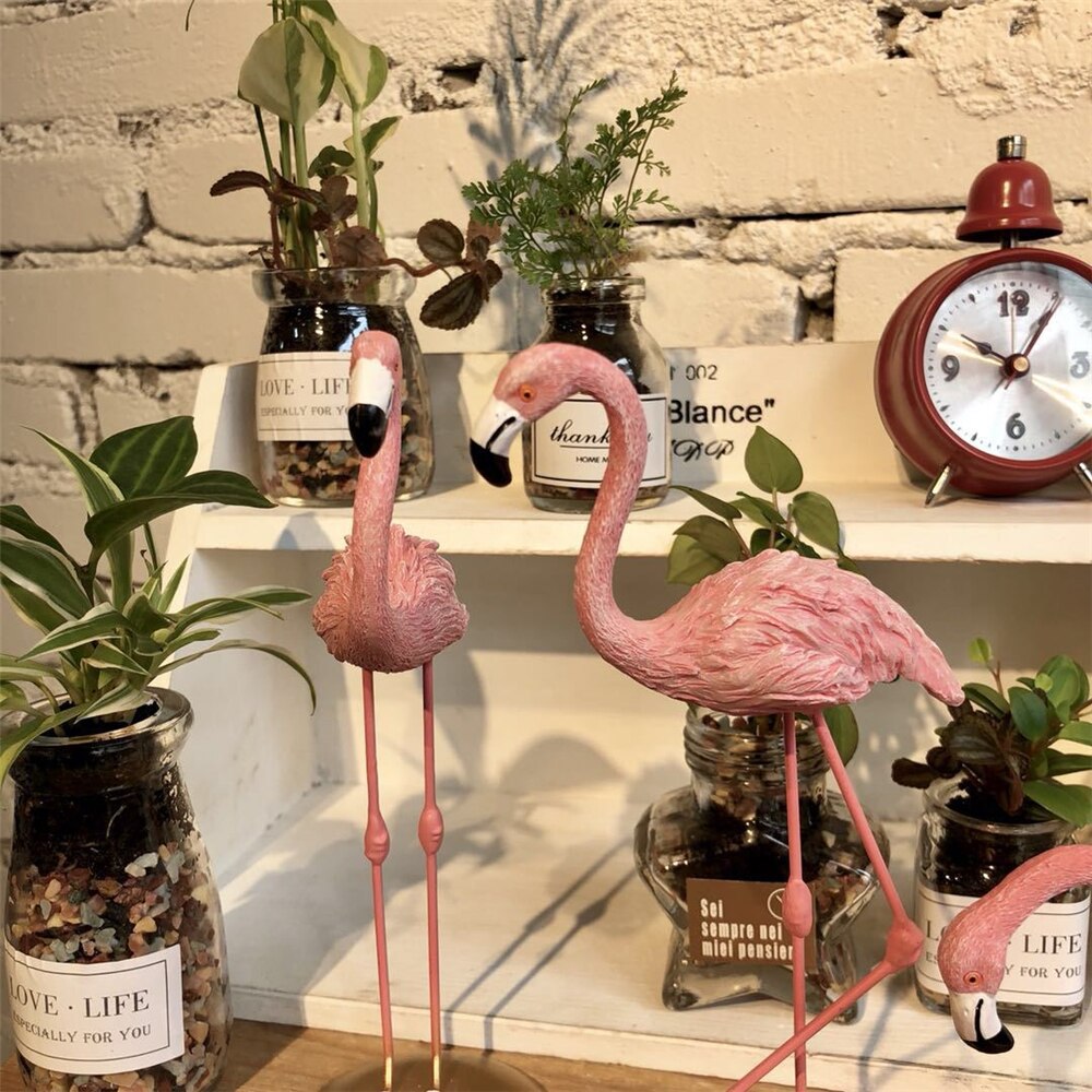 Nordic Ins Pink Flamingo Ornaments Home Accessorie... – Grandado