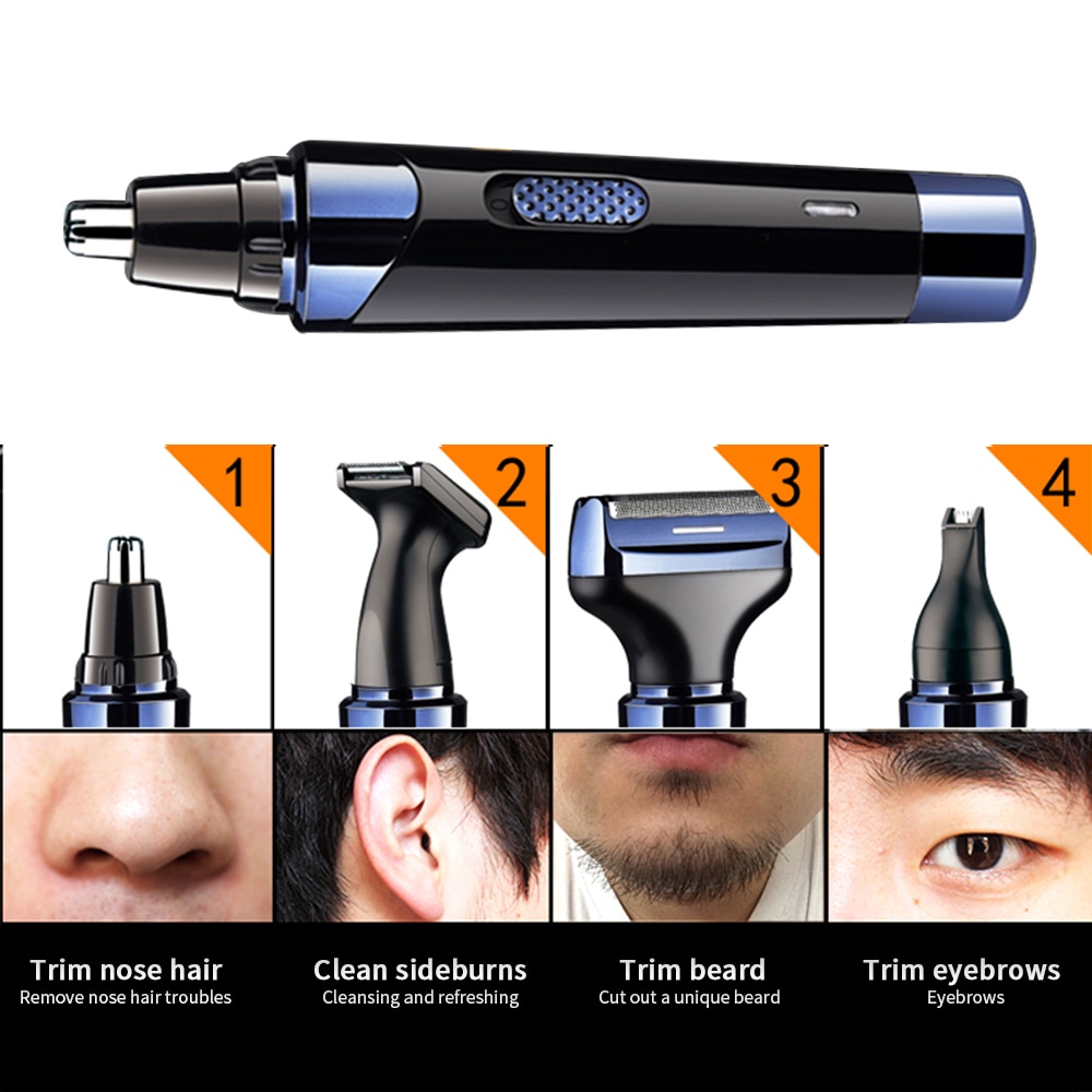 4 In 1 Electric Nose And Ear Trimmer For Men Eyebr... – Grandado