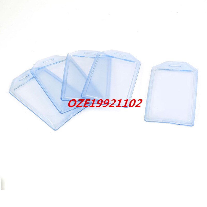 Clear Blue Soft Plastic Name Tag Business ID Card ... – Vicedeal