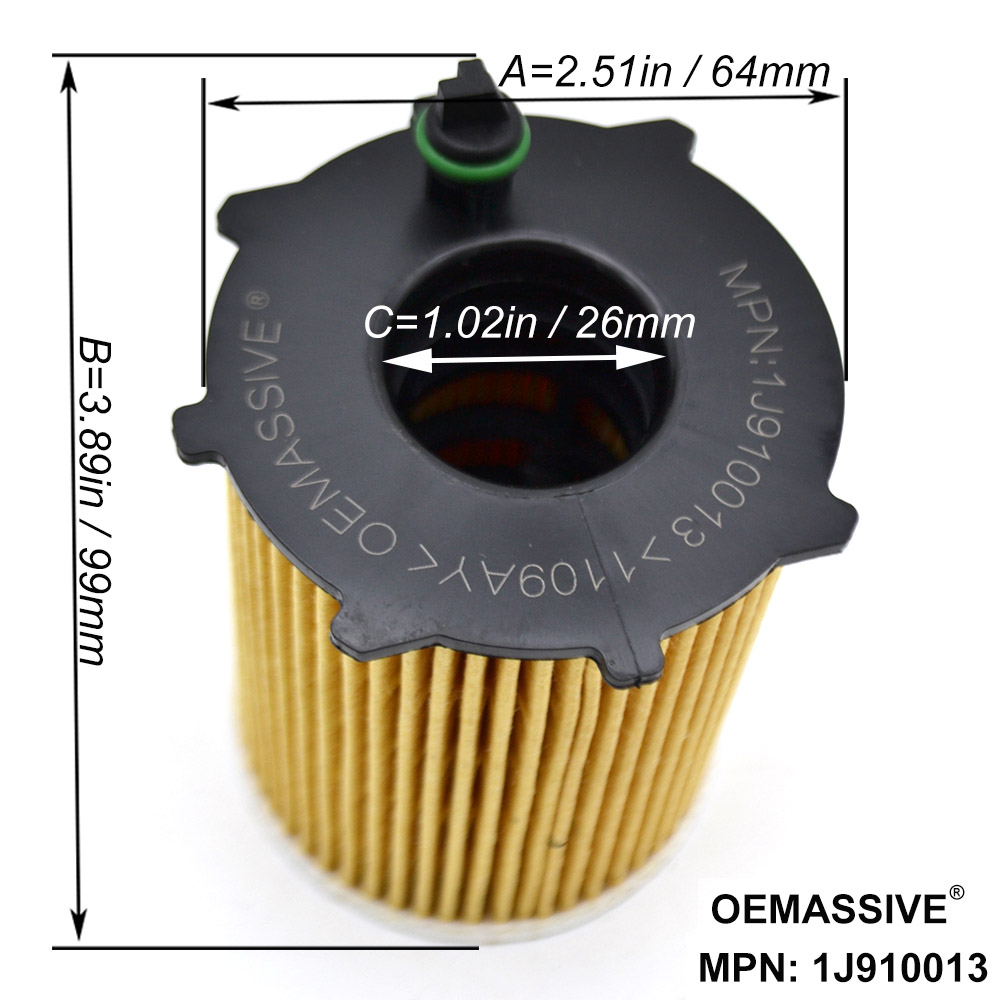 Set Of 10, 1109AY Oil Filter For Citroen C1 C5 Xsara Ford B-MAX Focus ...