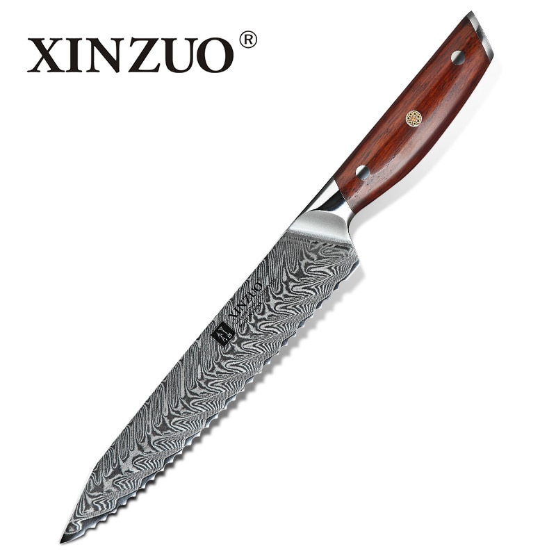 XINZUO 8.5 ''Brood Mes Hoge HRC Damascus Rvs Blade... – Vicedeal